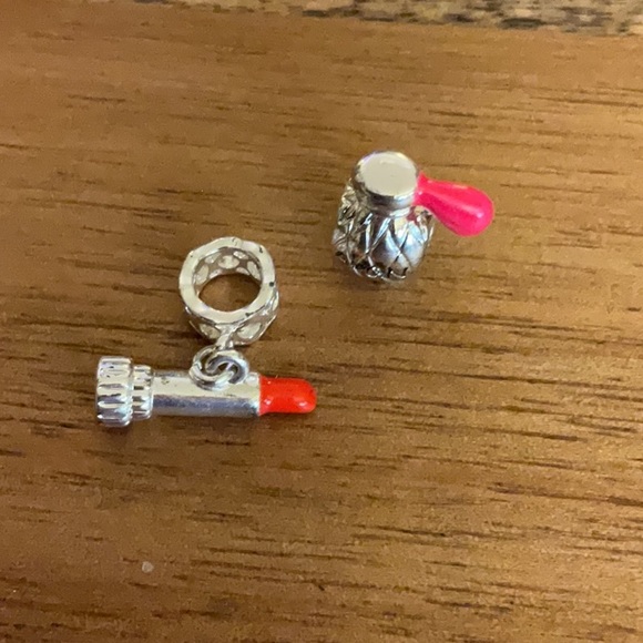 Avon | Jewelry | Avon Set Of 2 Charms Lipstick Perfume Bottle Retired ...